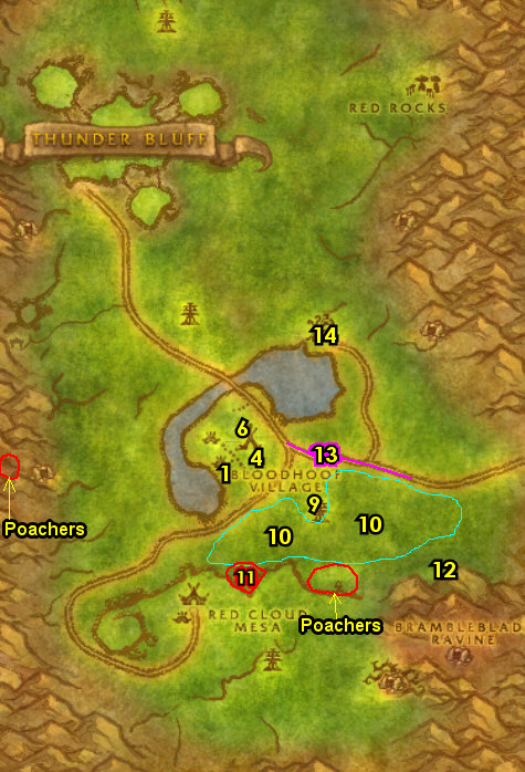 1-12 Tauren (Horde) - Mulgore